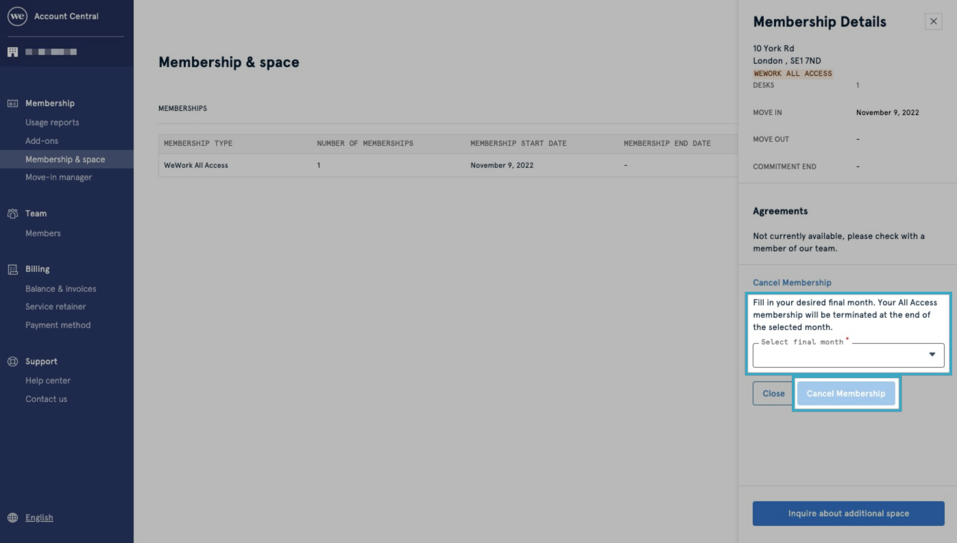 How do I cancel my All Access membership?